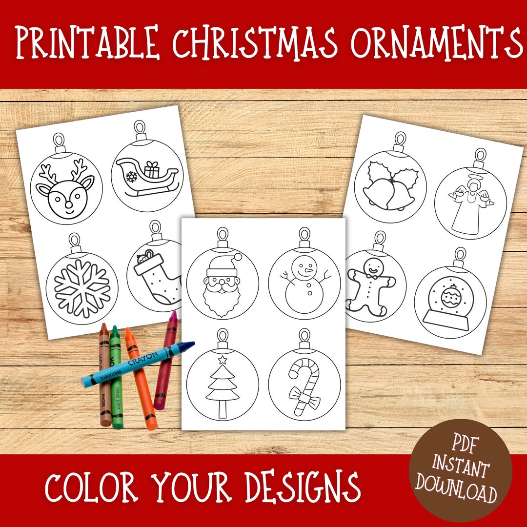 Printable Christmas Ornaments | Preschool Worksheets | Preschool ...