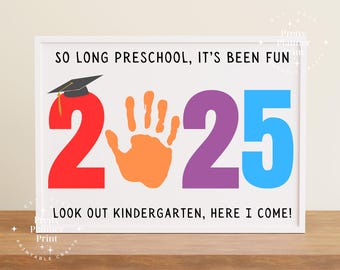 Last Day of School / Graduation Handprint Craft - Etsy