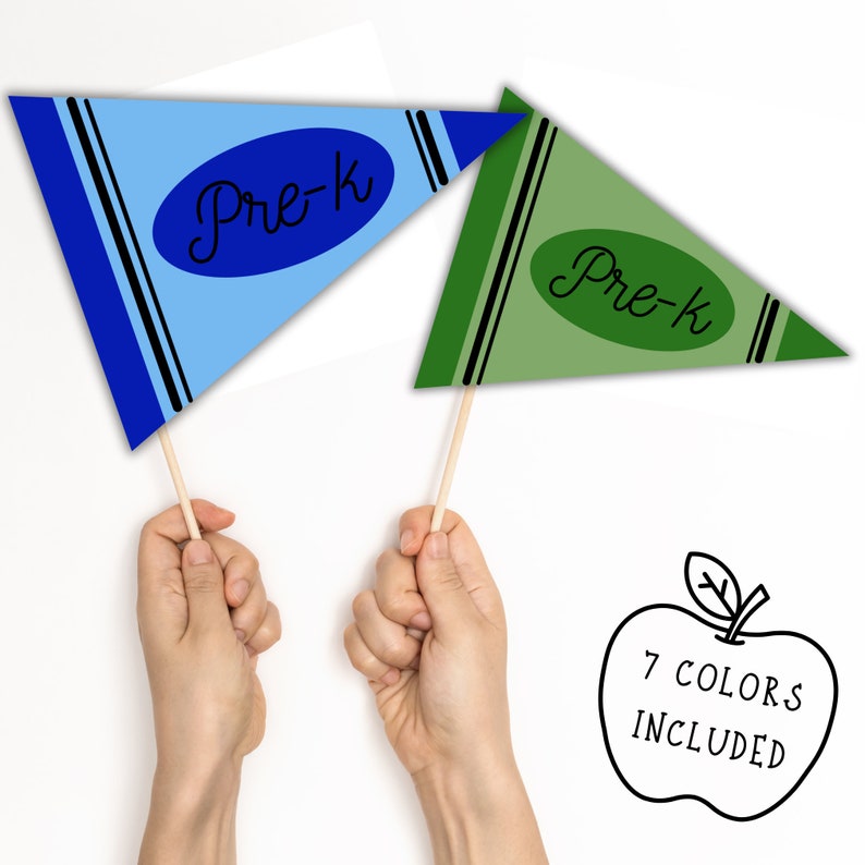 Back to School Sign Printable | First Day of School Pennant Flags ...
