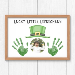 Leprechaun St. Patrick's Day Printable | Kids' Footprint Keepsake ...