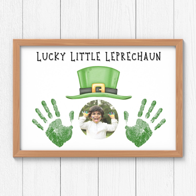 Leprechaun St. Patrick's Day Printable | Kids' Footprint Keepsake ...