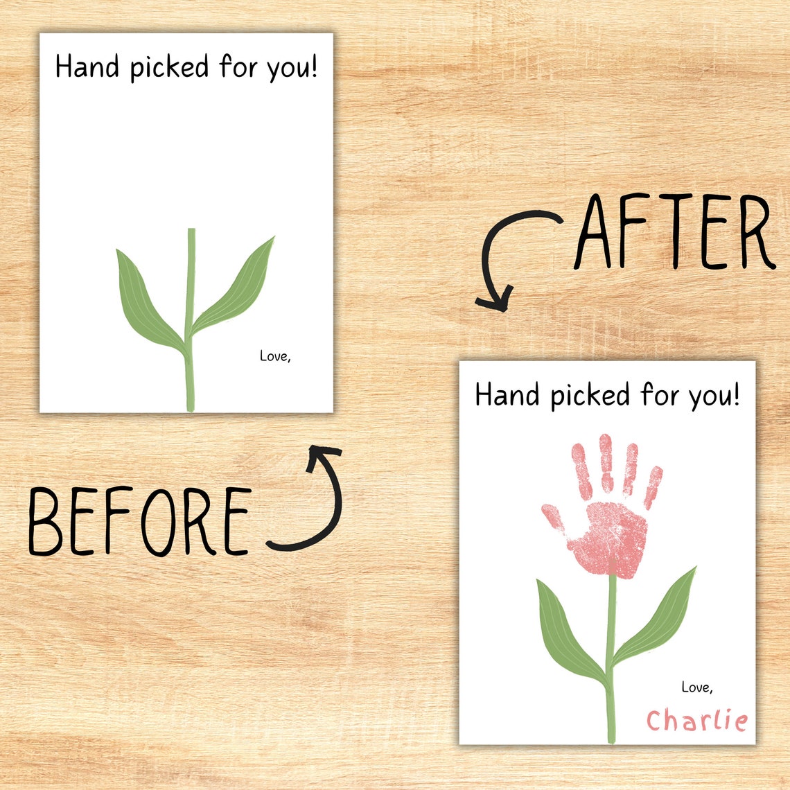 Mother's Day Flower Printable | Kids Handprint Keepsake | Teacher and ...