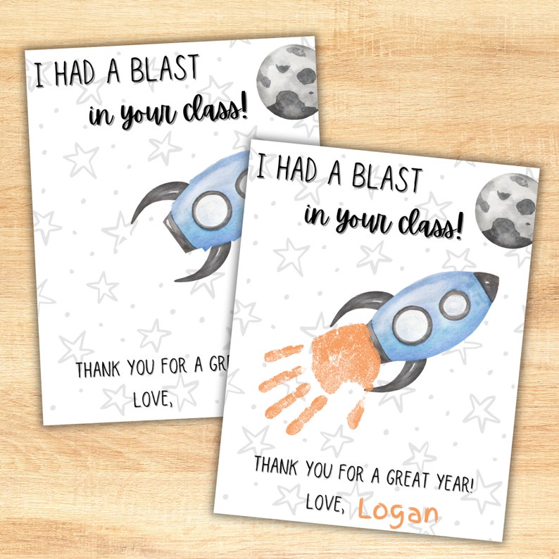 Teacher Appreciation Printable | I Had a Blast Handprint Art | Teacher ...