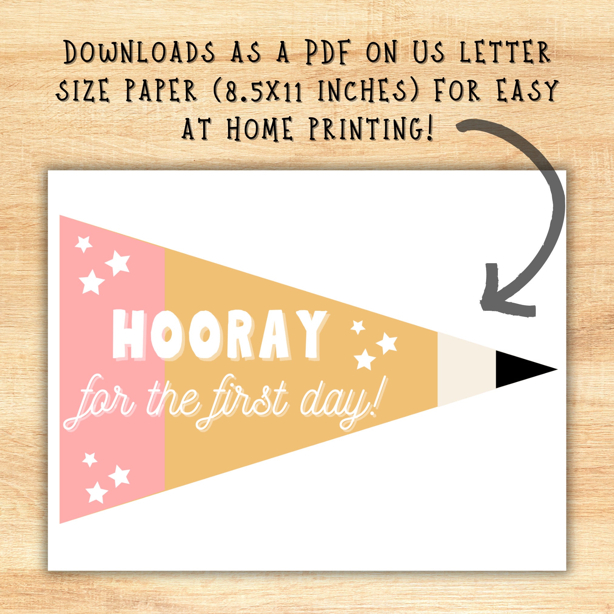 First Day of School Flag | Kindergarten School Sign | Back to School ...