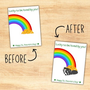 Pot of Gold St. Patrick's Day Printable | Kids' Footprint Keepsake ...