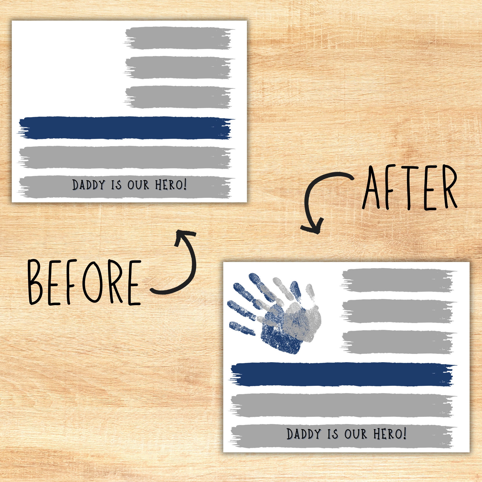 Preschool Police Craft Police Officer Keepsake Hero Handprint Art Law ...