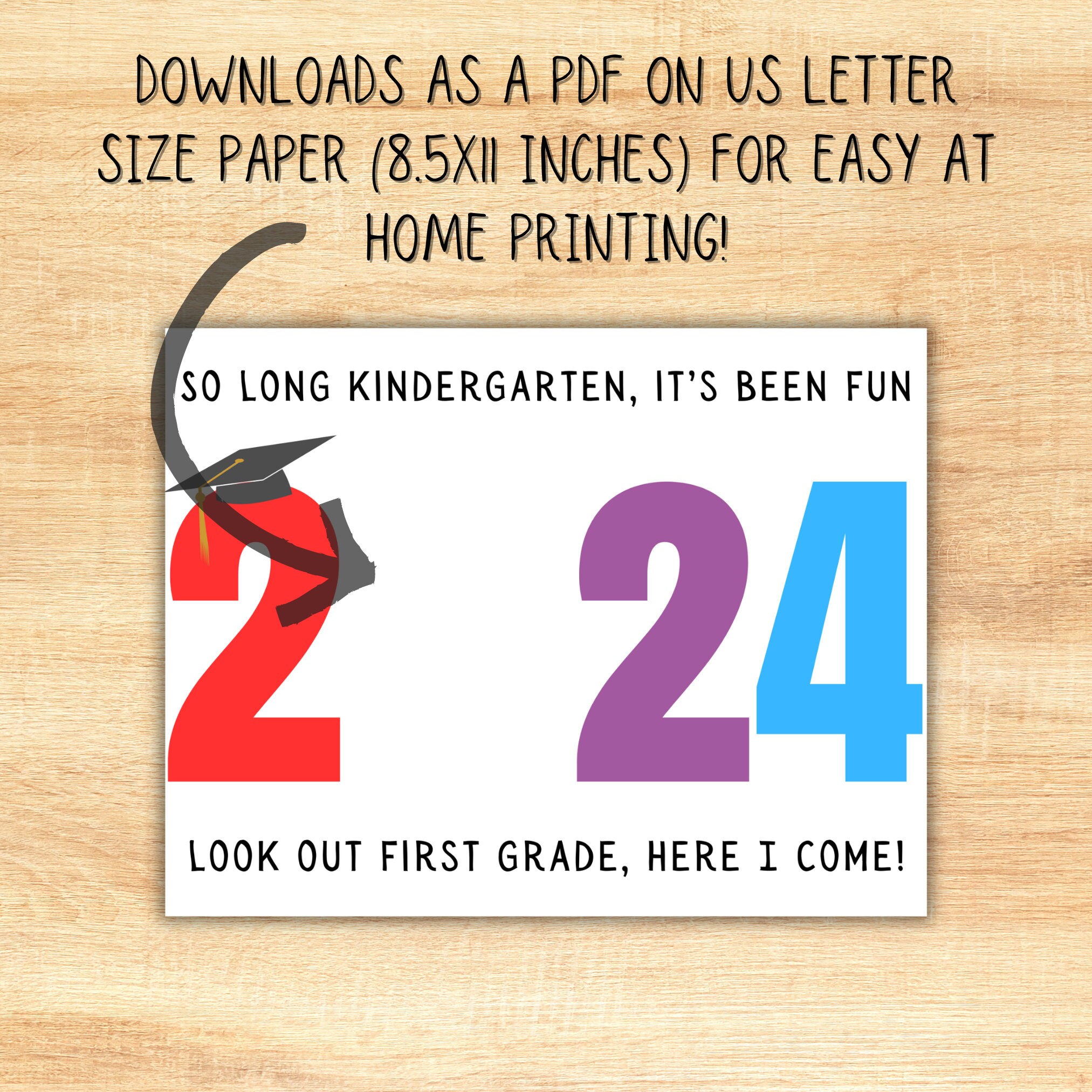 Kindergarten Graduation Handprint Art | Last Day of School Child ...