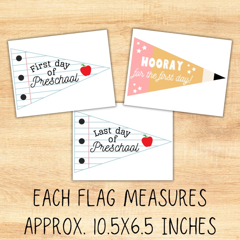Back to School Sign Printable | First Day of School Pennant Flags ...