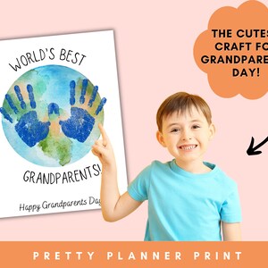 Grandparents Day Handprint Art | Grandparent Gift Keepsake | Gift for ...