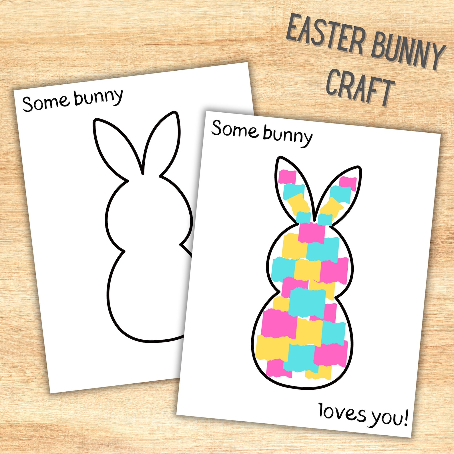 Easter Printable | Some-bunny Loves You | Kids' Footprint Keepsake ...