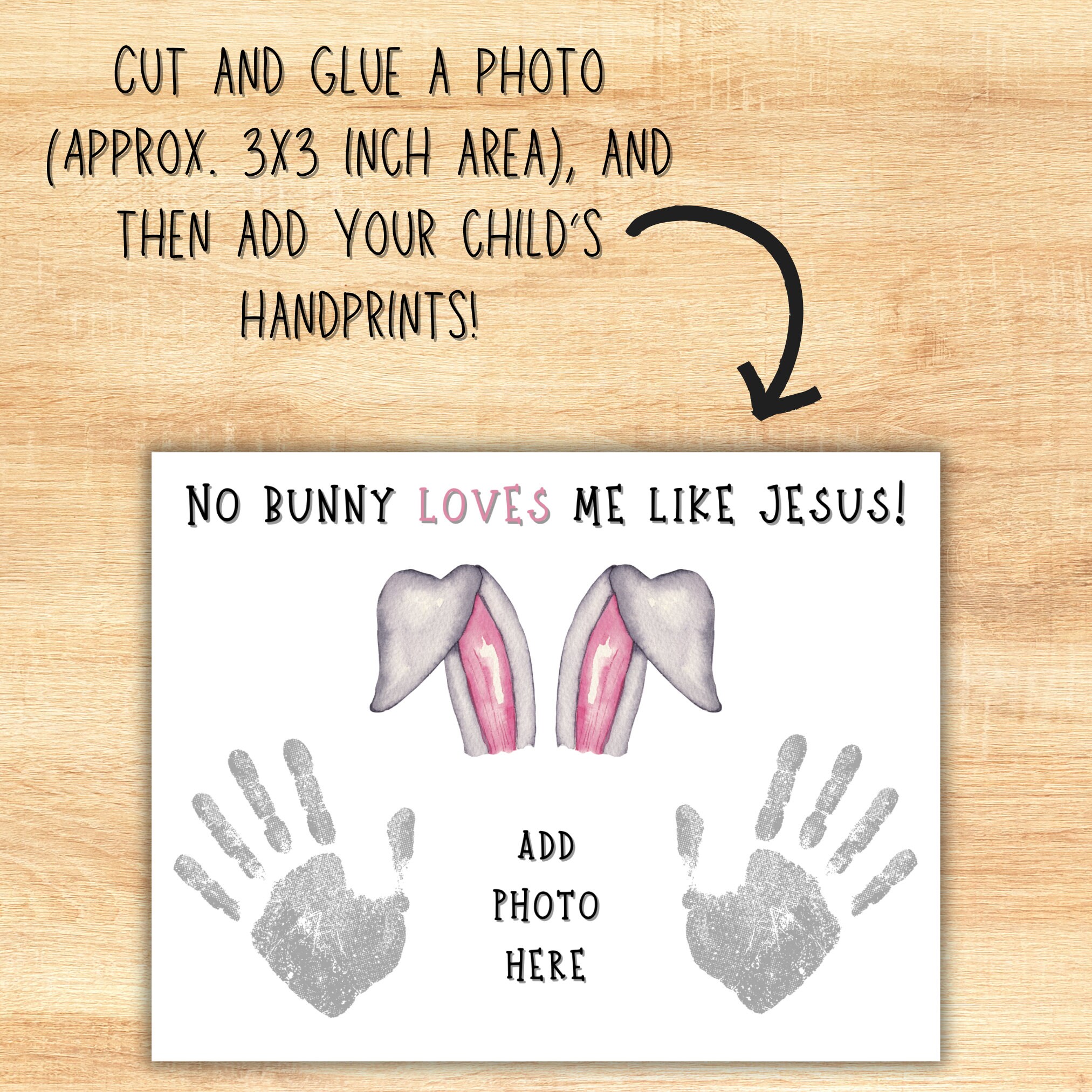 Easter Bunny Footprint Craft Printable | Baby First Easter Handprint ...