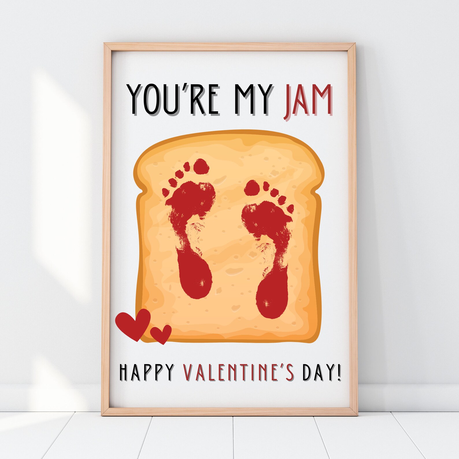 You're My Jam Handprint Gift Babys First Valentines Day Handprint Art ...