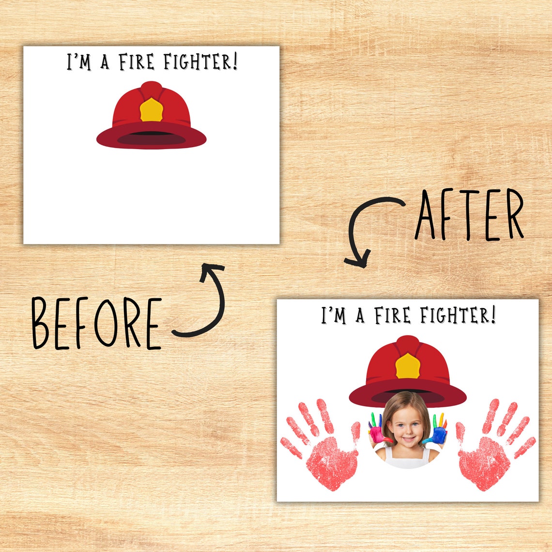 Preschool Firefighter Craft | Firefighter Helmet Keepsake | Hero ...