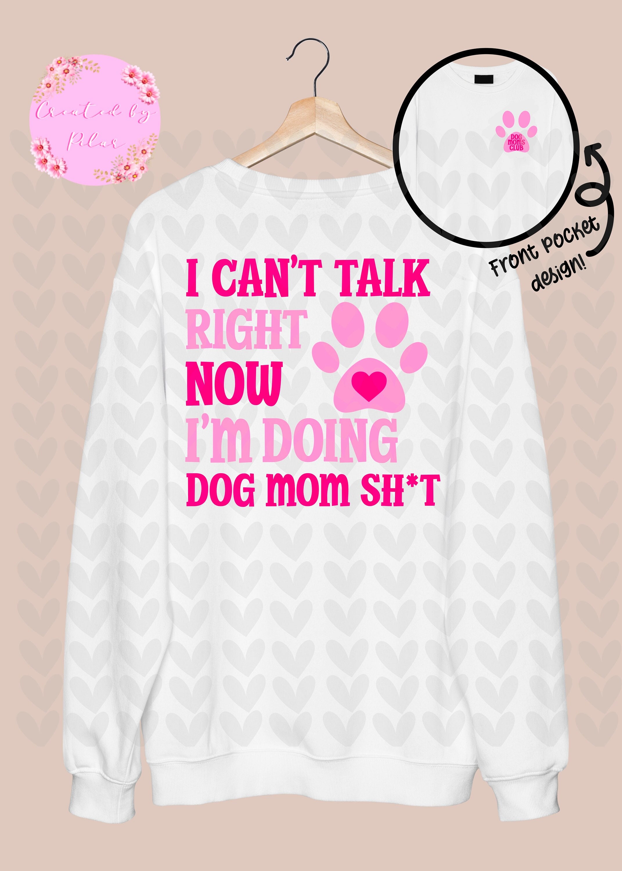 Dog Moms Club Color Designs PNG JPEG Sublimation Art Download Trending ...