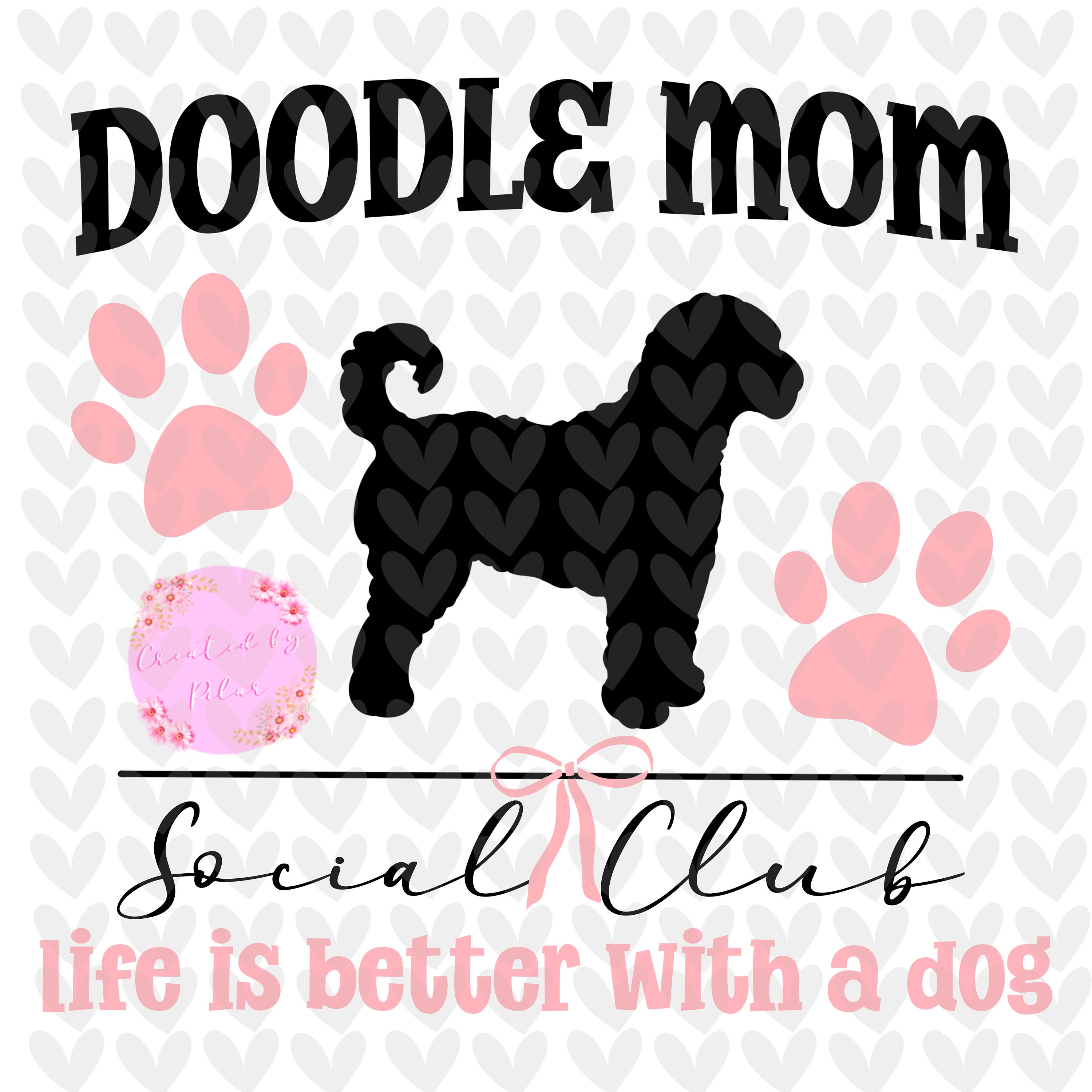 Two (2) Doodle Mom PNG JPEG Sublimation Art Designs Download Trending ...