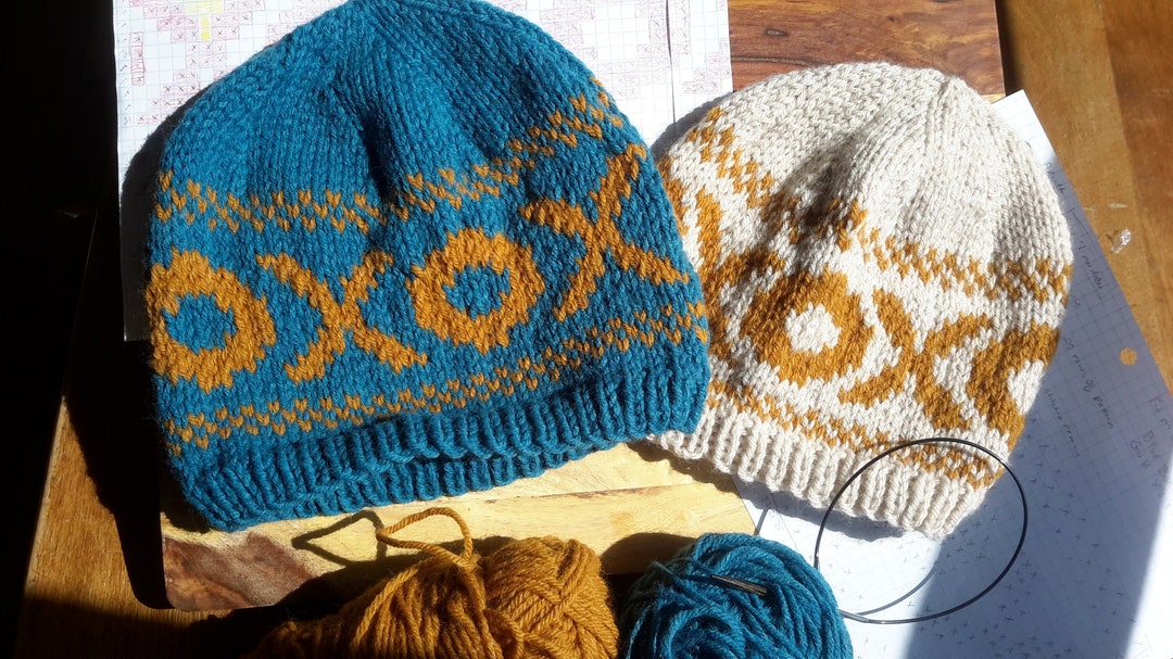 Hugs & Kisses Knitted Hat Pattern - Etsy