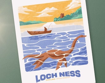 Yeti Travel Poster - Yeti - the Himalayas Yeti - Monster Prints ...