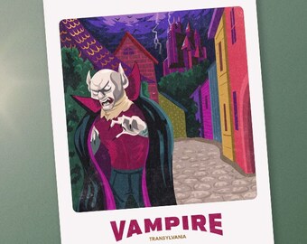 Yeti Travel Poster - Yeti - the Himalayas Yeti - Monster Prints ...