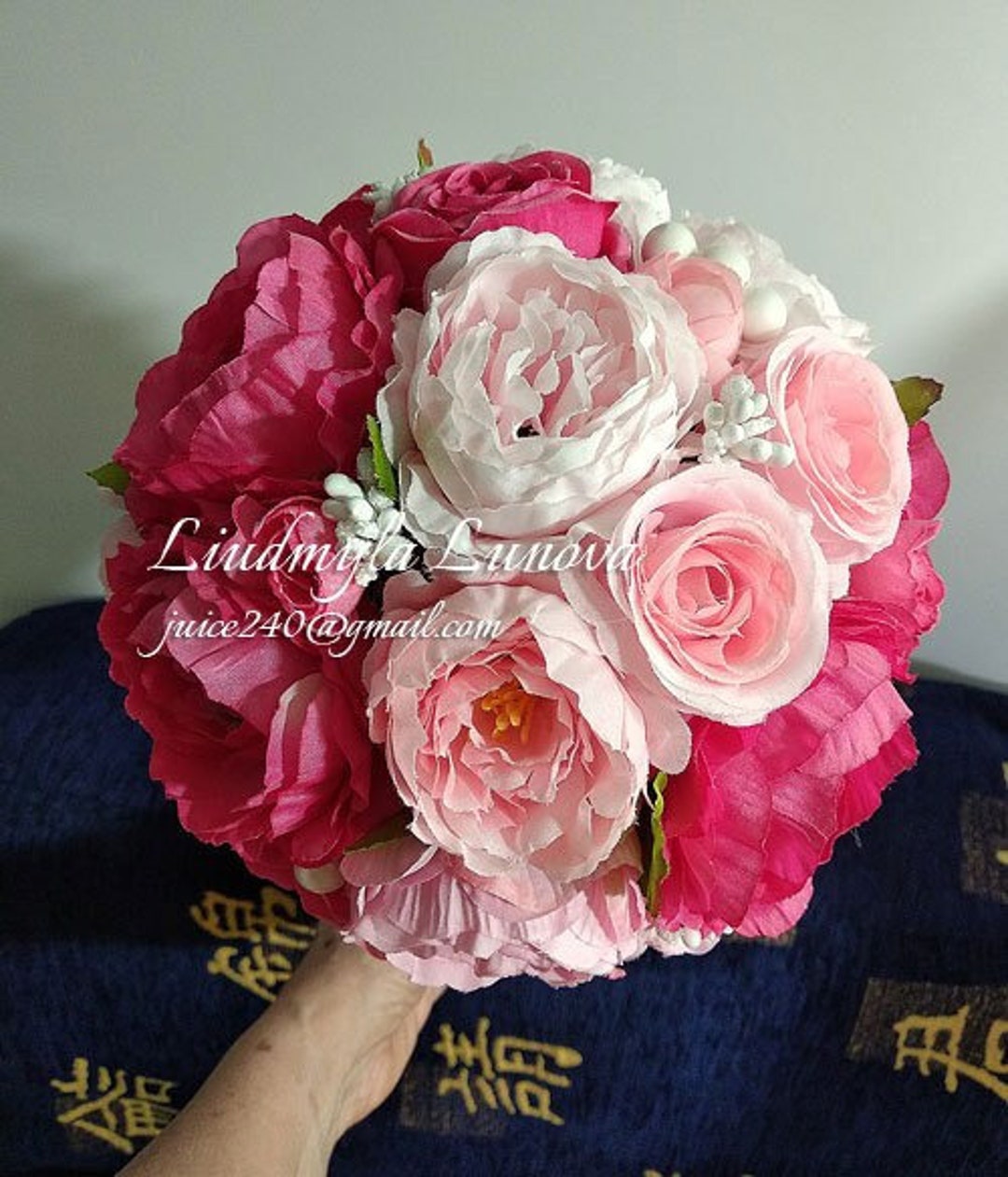 Hand Made Crafts Topiary Tree Pink Flowers Roses Topiary - Etsy