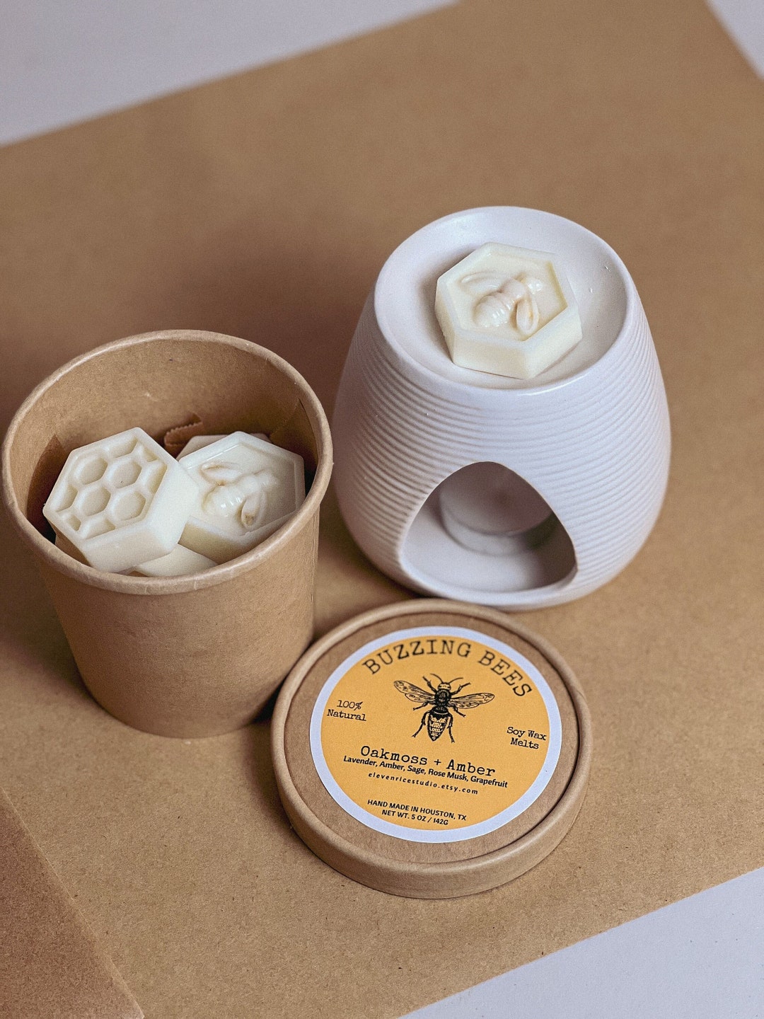 Buzzing Bees Wax Melts, Honey Comb & Bee Tarts for Wax Warmers, Strong ...