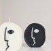 Abstract Face Candle - Minimalist Decor - Shaped Candle - Decorative ...