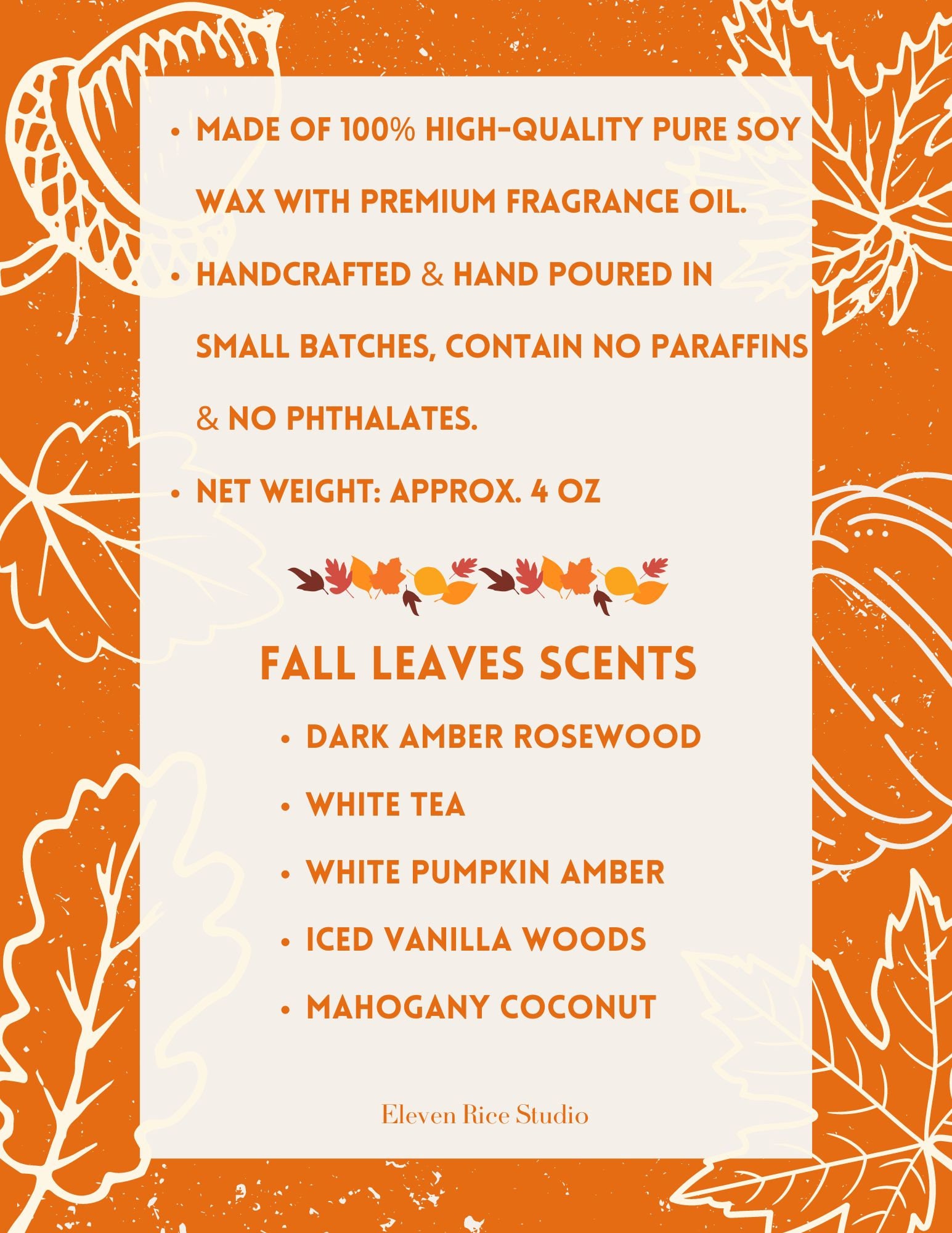 Fall Leaves Wax Melts, Autumn Season, Thanksgiving Decor, Fall Wax ...
