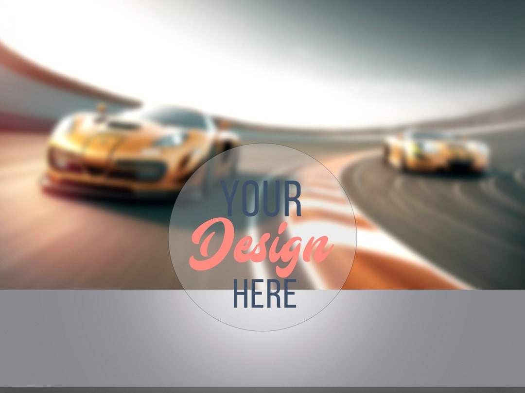 Car Race Track Background Mockup, Table Mockups for Product, Car ...