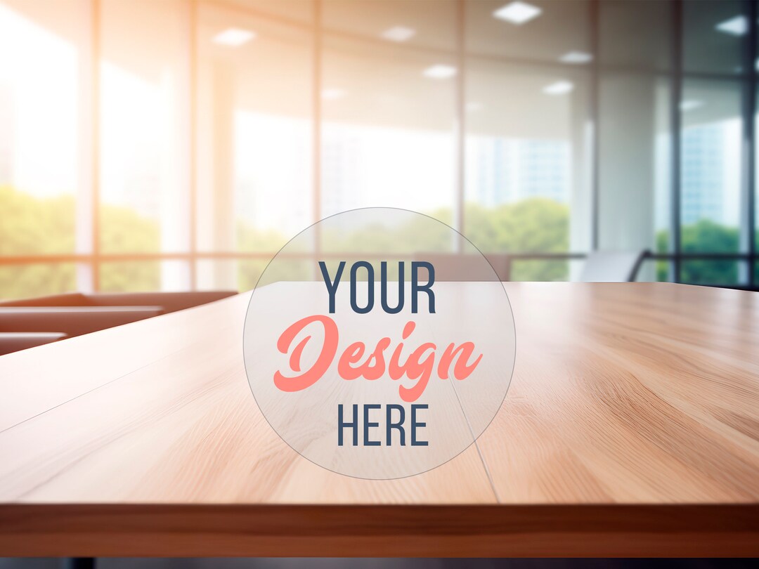 Office Background Mockup, Table Mockups for Product, Business Backdrop ...