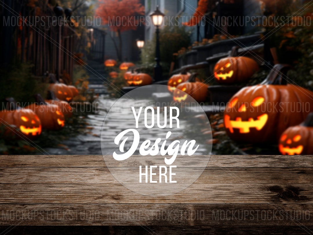 Halloween Mockup Mockups Halloween, Table Mockup for Product, Halloween ...