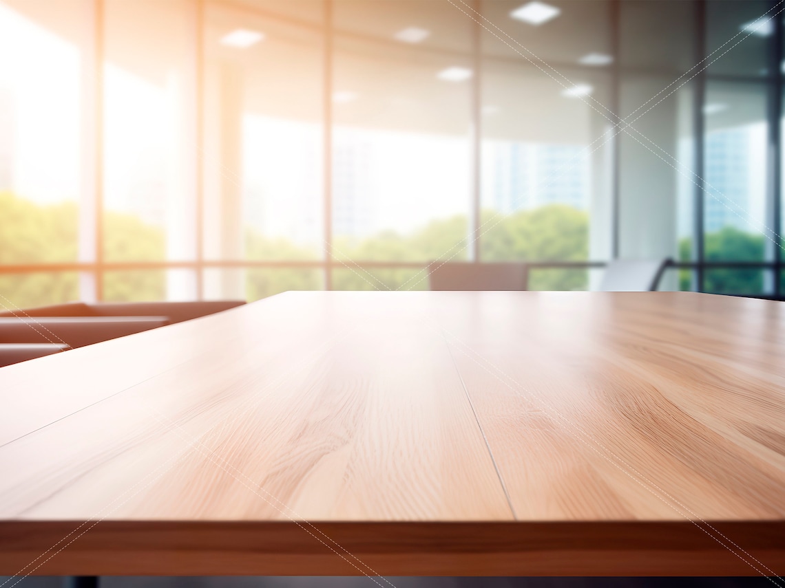 Office Background Mockup, Table Mockups for Product, Business Backdrop ...