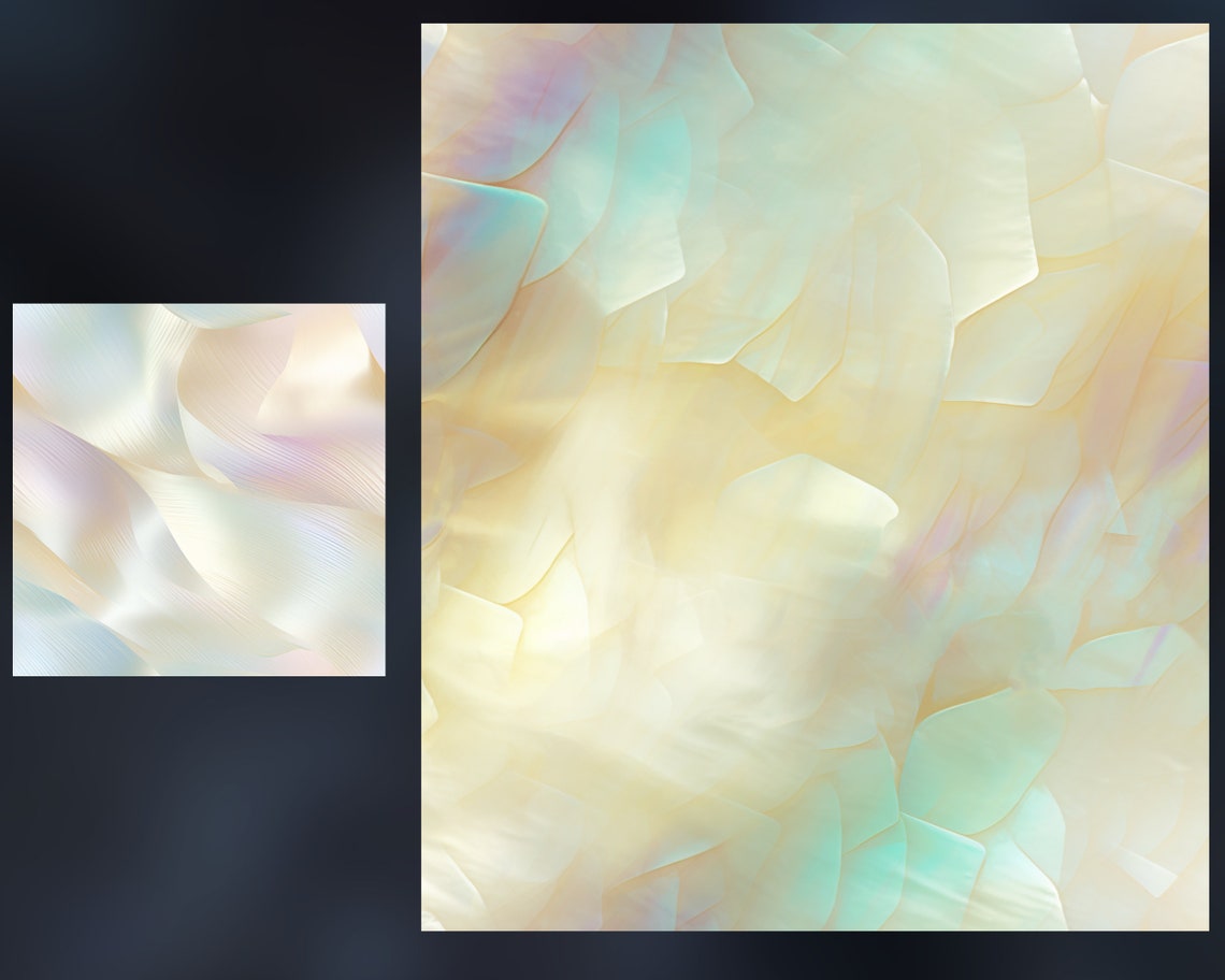 Pearlescent Ivory Seamless Textures: Mother of Pearl Shimmer (digital ...
