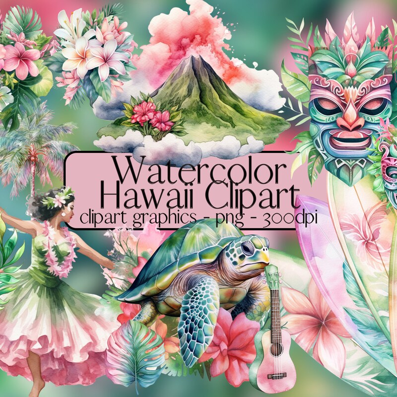 Hawaii Clipart - Etsy