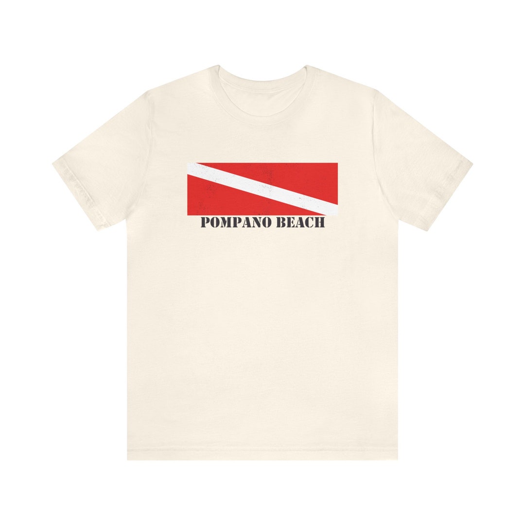 Pompano Beach Dive Shirt Pompano Beach Dive Flag and Scuba Style Tshirt ...