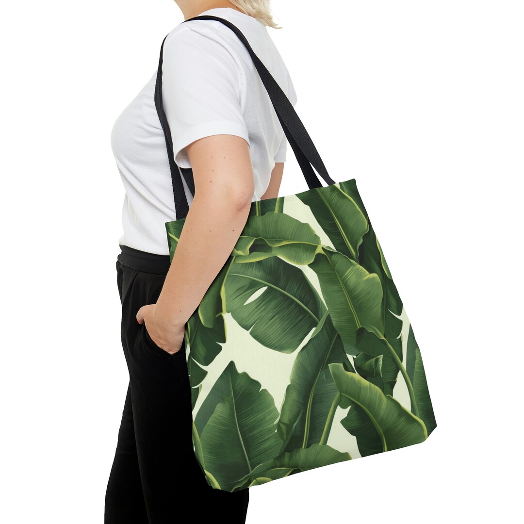 Green Banana Leaf Tote Bag - Etsy