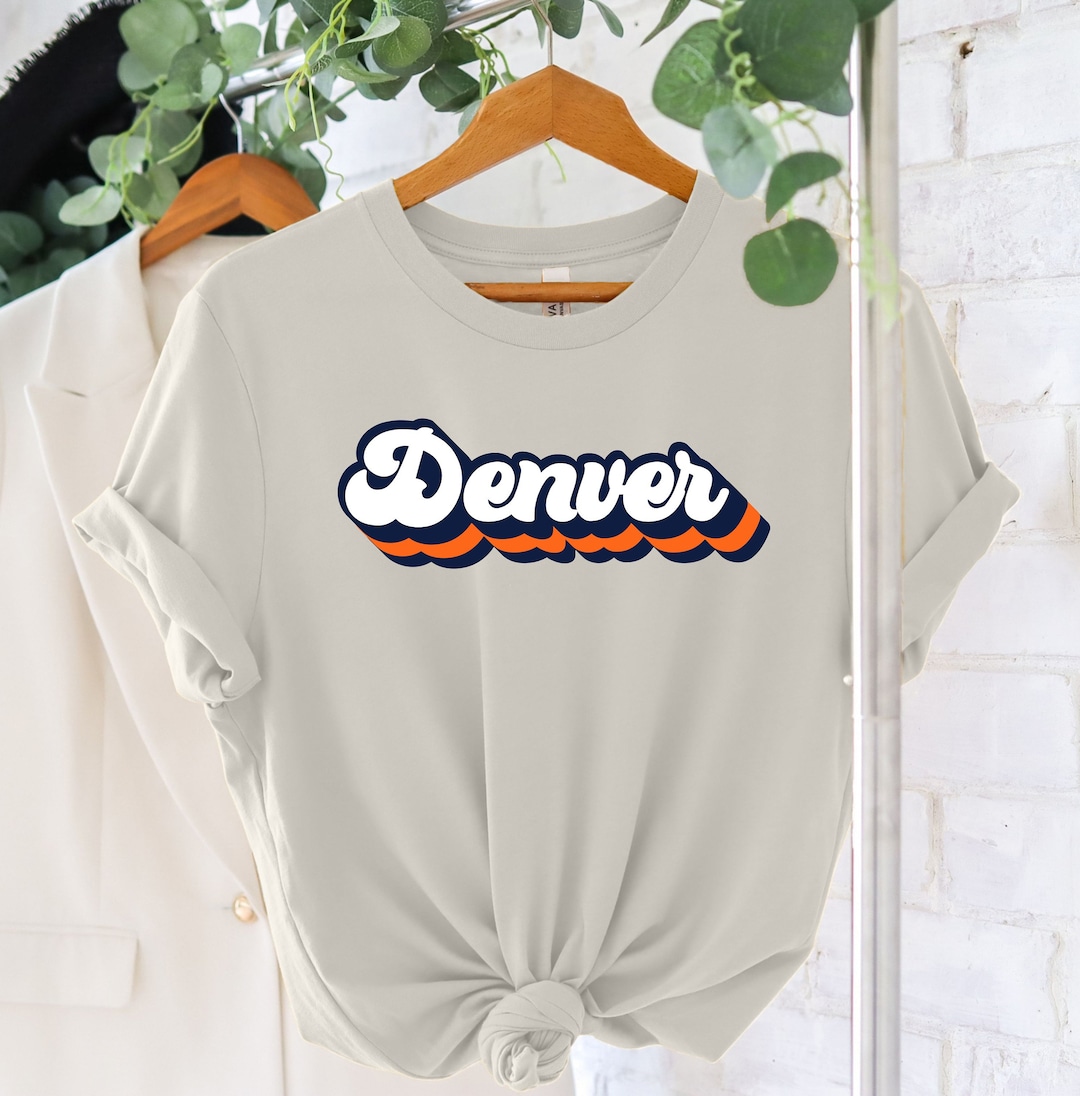 Denver Football Tshirt Retro Denver Football Shirt Vintage Denver Women ...