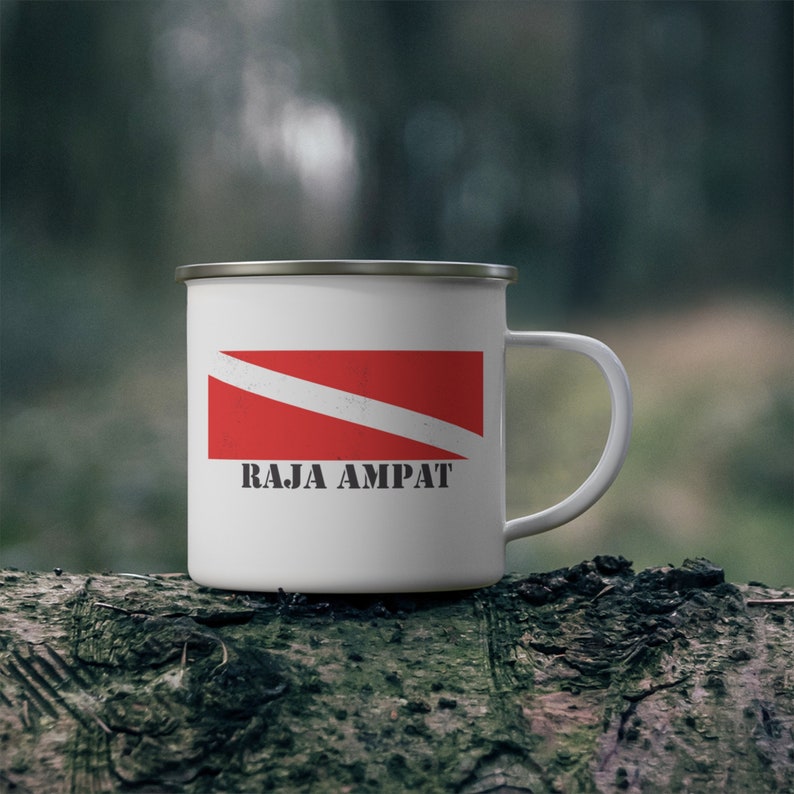 Raja Ampat Coffee Mug Raja Ampat Dive and Scuba Style Mug Raja Ampat ...