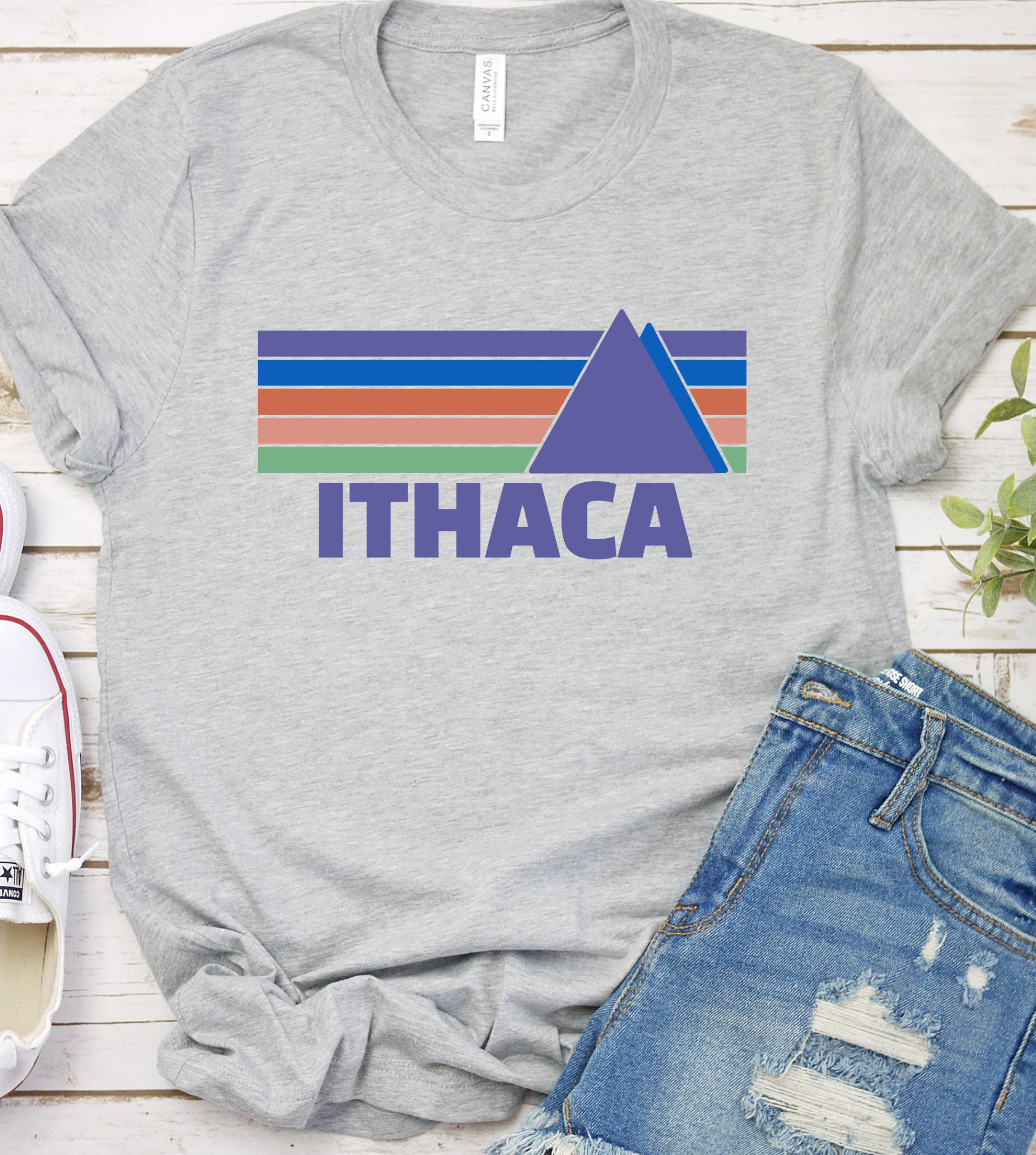 Ithaca Upstate New York Outdoor Shirt, Unisex Jersey Short Sleeve Tee ...