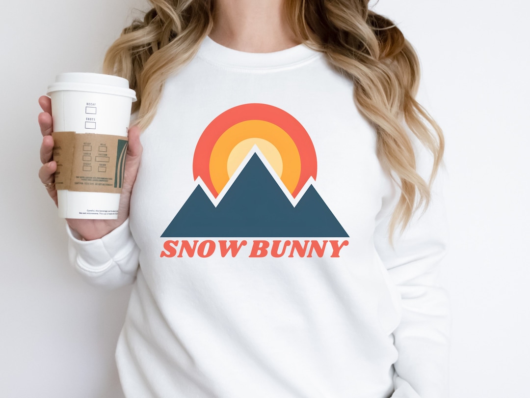 Snow Bunny Sweater Snow Bunny Crewneck Sweatshirt Snow Bunny Winter ...