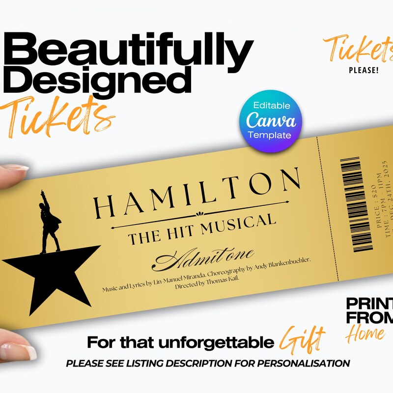 Hamilton the Musical - Etsy