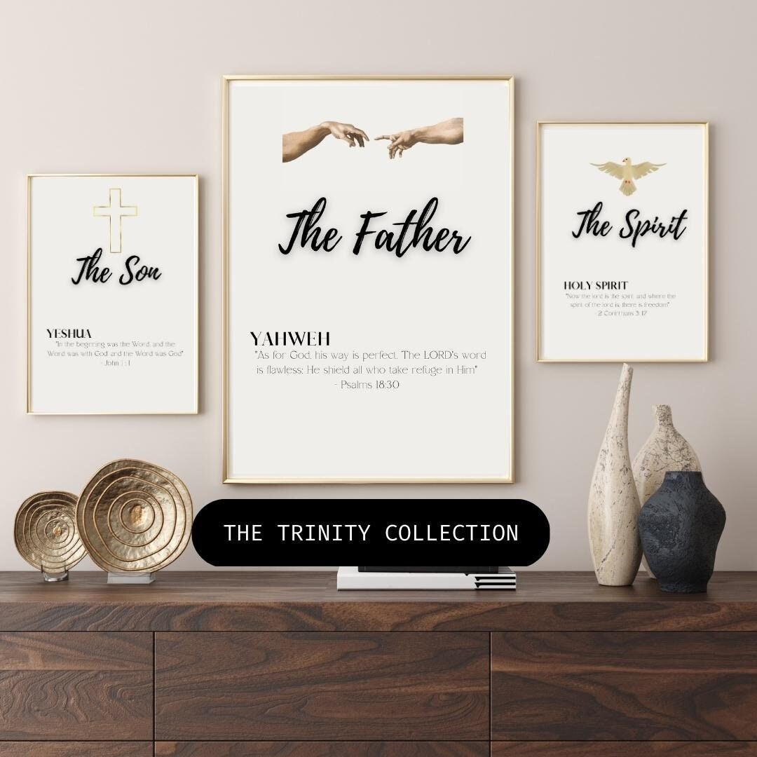 The Trinity Art Gallery Art Bundle Scripture Art Bible - Etsy