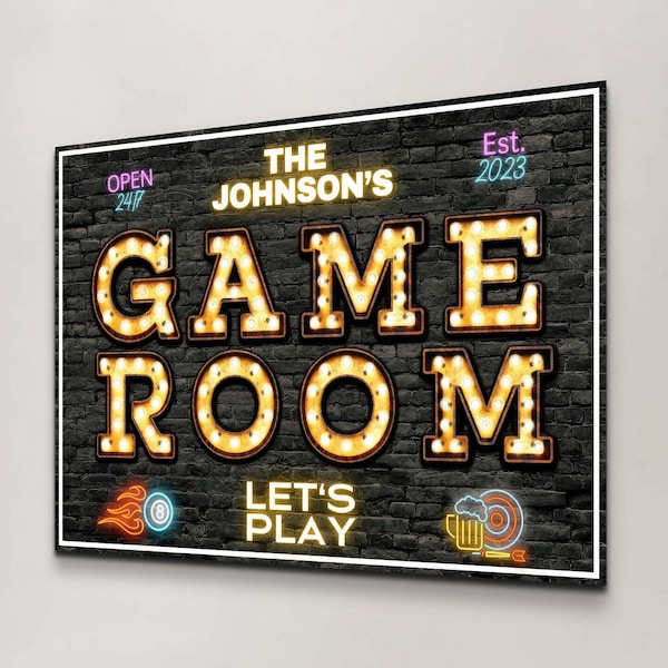 Game Room Signs - Etsy