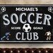 Soccer Room Sign, Personalized Wall Art, Kids Room Decor, Custom Name ...