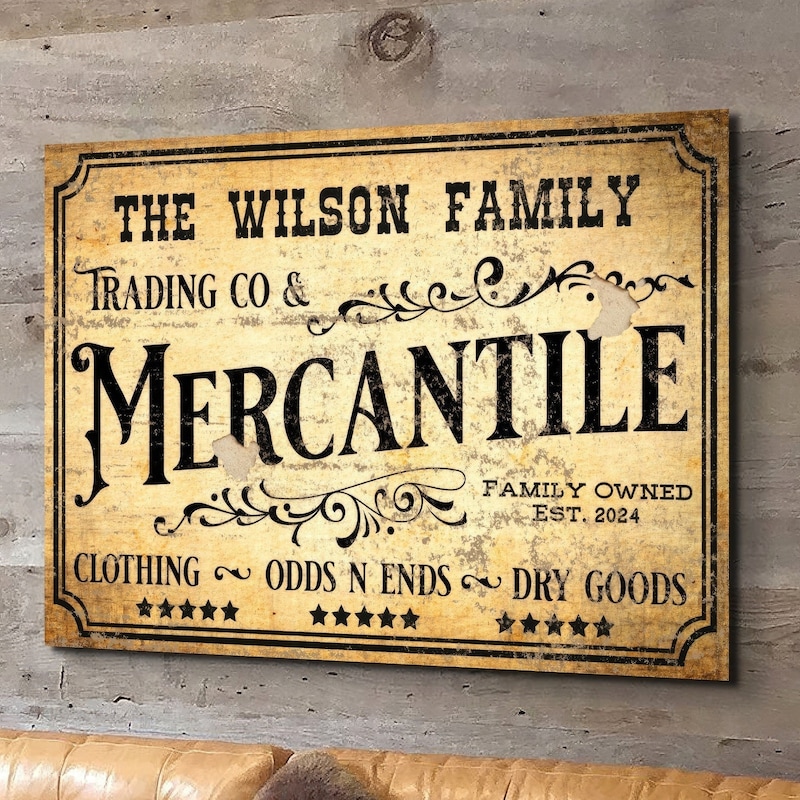 Mercantile Sign - Etsy