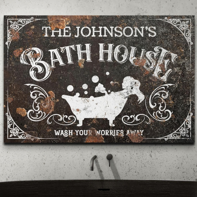 Bath House Sign - Etsy
