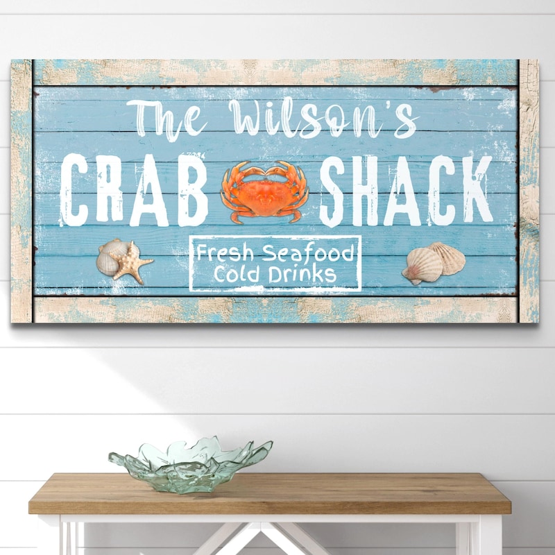 Crab Shack Sign - Etsy