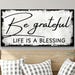 Be Grateful Sign Modern Farmhouse Wall Art Vintage Home Decor, Family ...