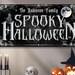 Spooky Halloween Sign, Personalized Halloween Wall Art, Custom Family ...