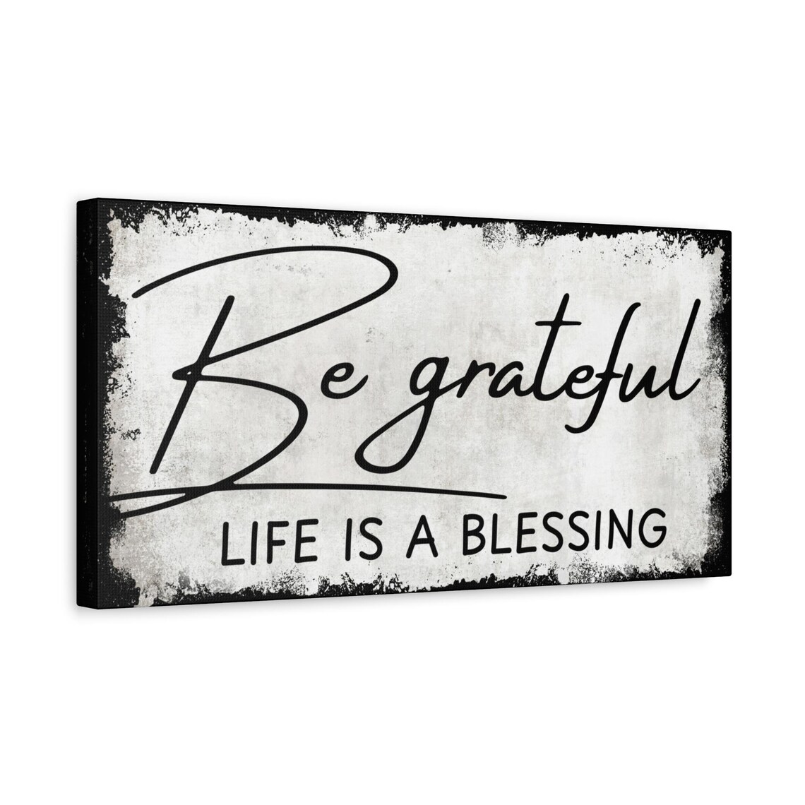 Be Grateful Sign Modern Farmhouse Wall Art Vintage Home Decor, Family ...