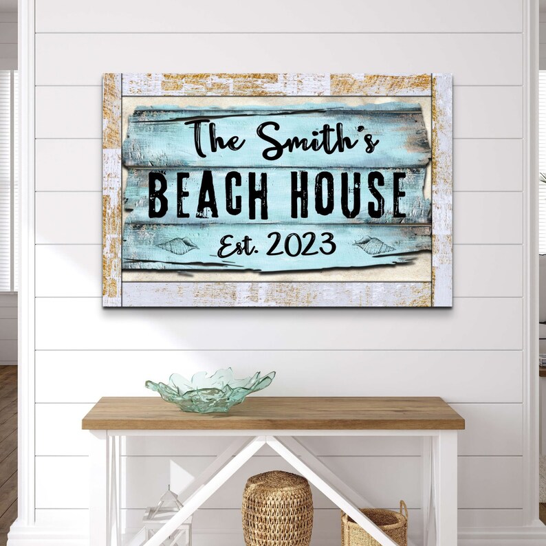 Personalized Beach House Sign Custom Beach Condo Home Decor - Etsy