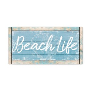 Beach Life Sign, Beach Home Decor, Beach House Wall Art, Modern ...